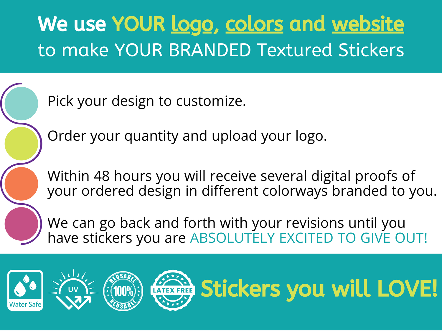 Custom Textured Stickers for Sensory and Anxiety Calm Strips