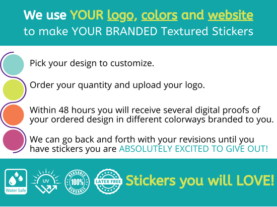 Custom Textured Stickers for Sensory and Anxiety Calm Strips