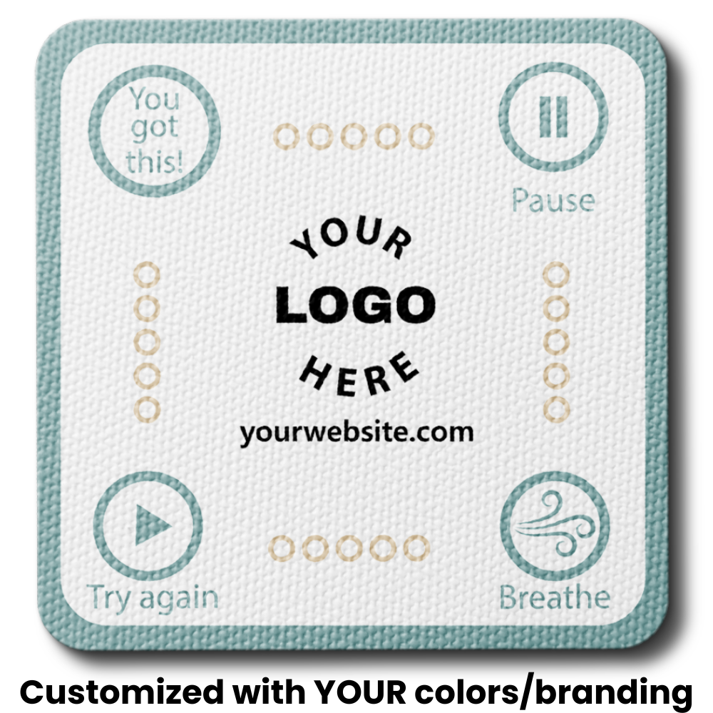 Sensory Pause Box Breathing Sticker - Custom Logo 3"