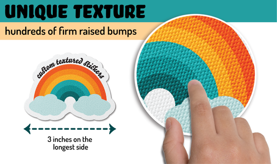 📌We can print your own design!📌 – Custom Textured Stickers