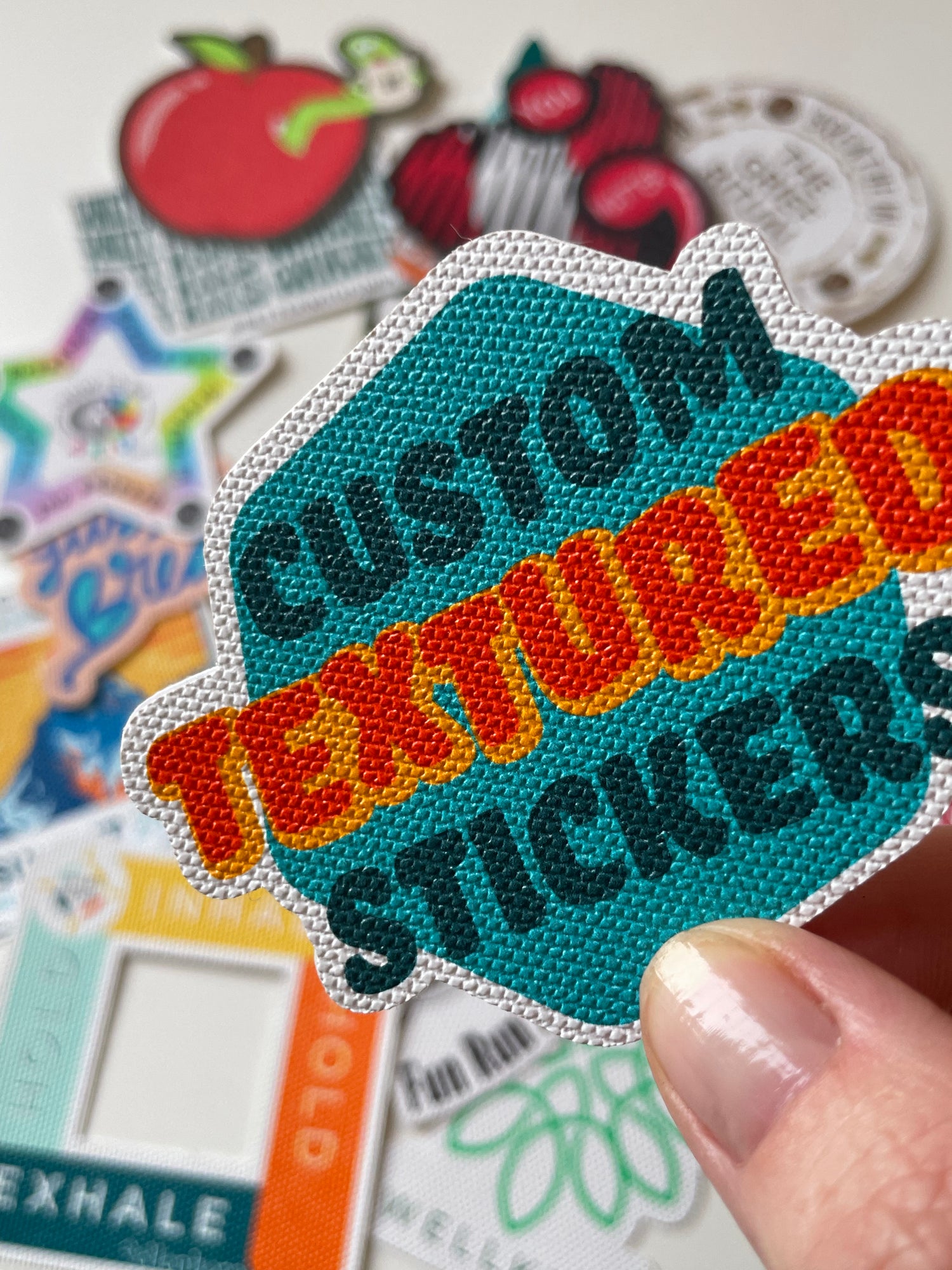 Custom Textured Stickers for Sensory and Anxiety Calm Strips