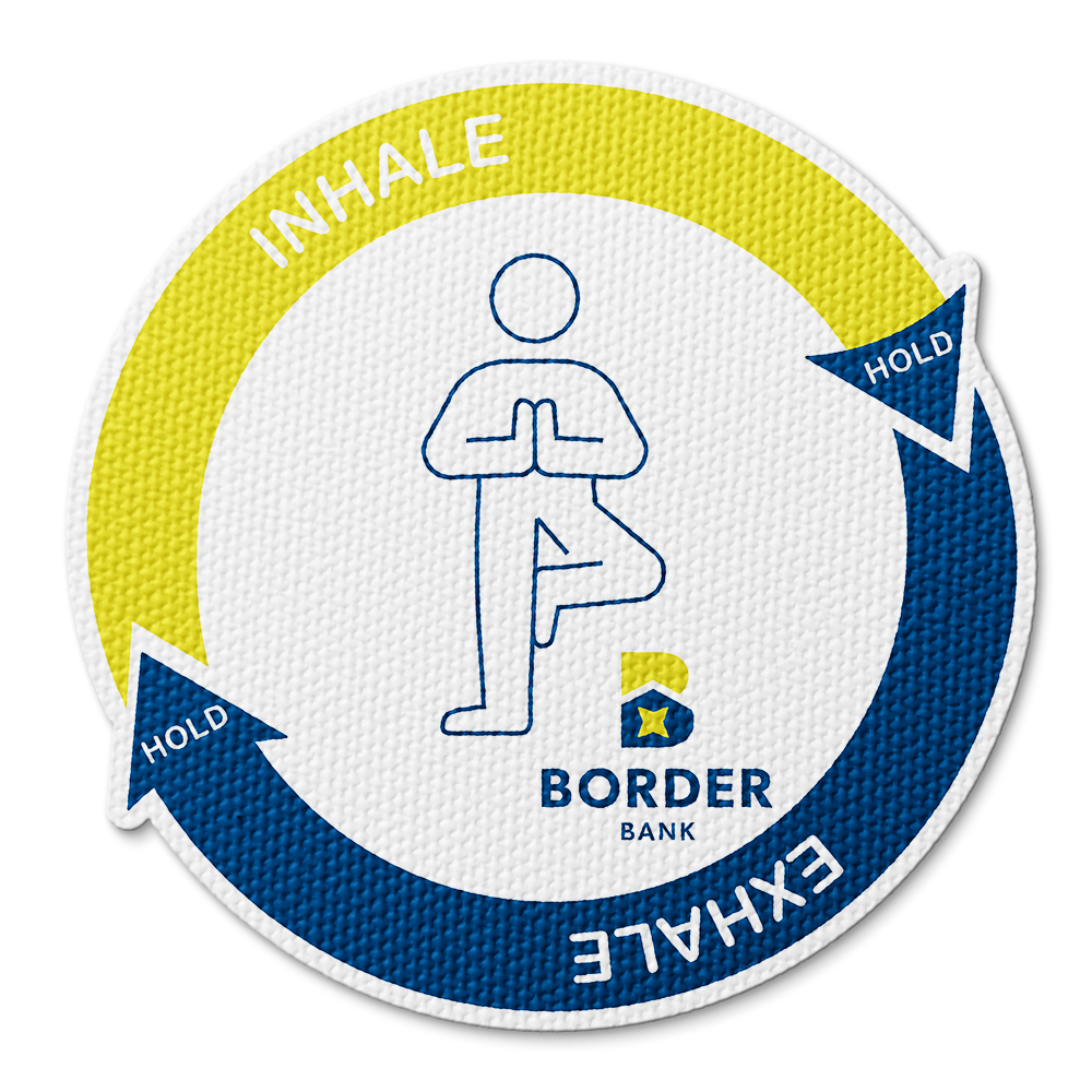 Tactile Breathing Circle FIdget Sticker - Custom Logo 3" [sticker buil ...