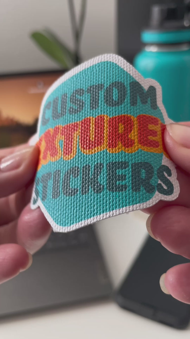 Print Your Design - Die-Cut Sensory Textured Stickers – Custom Textured ...