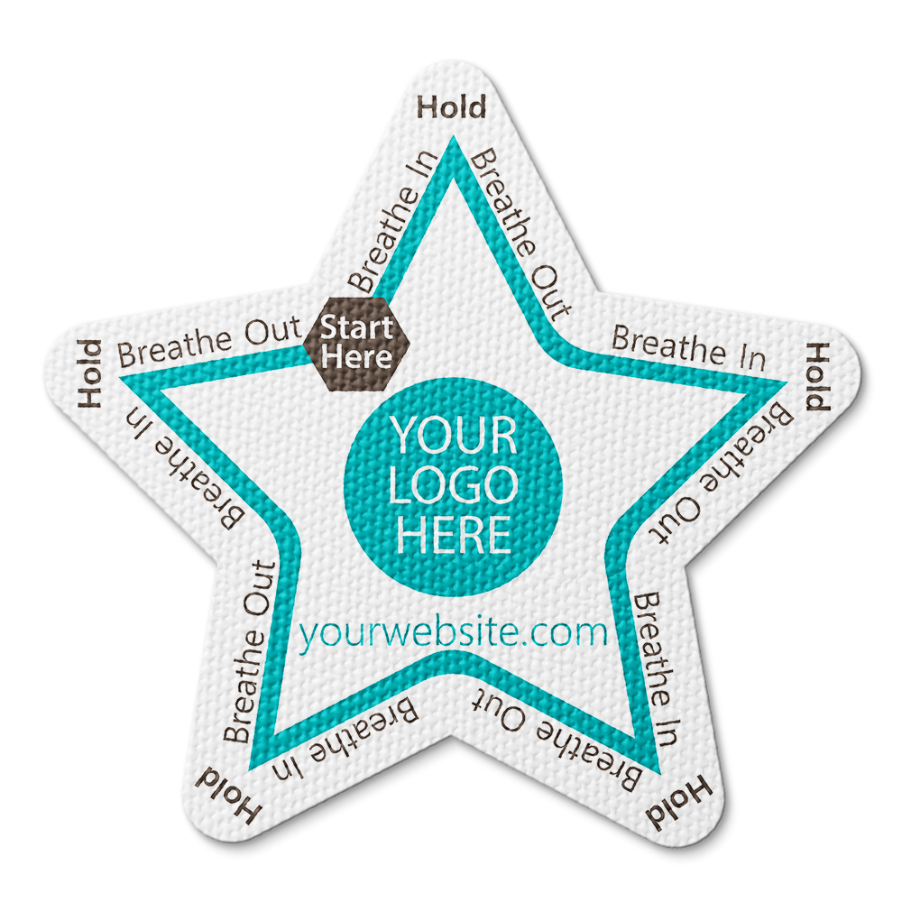Branded Breathing Star 2 – Custom Textured Stickers